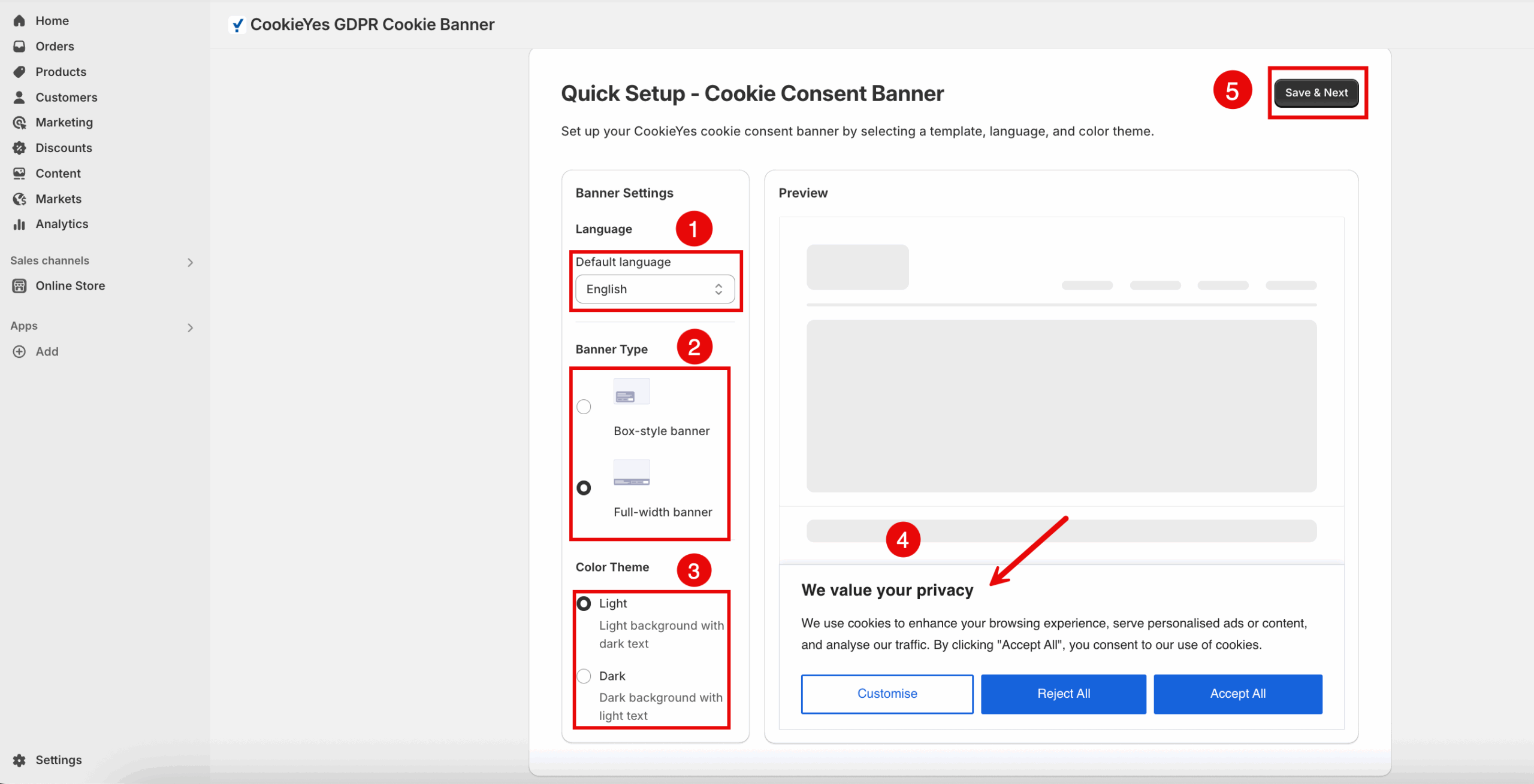 How to Add Cookie Banner on Shopify Website - CookieYes