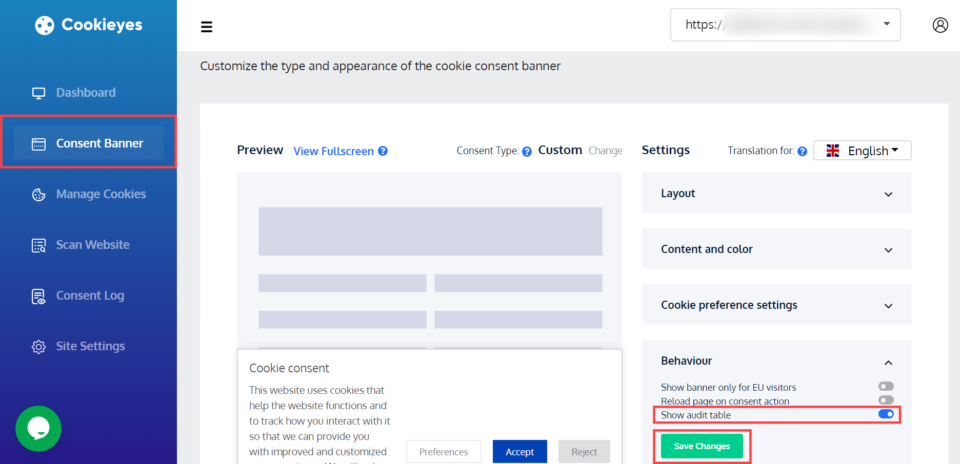 How to Display a Cookie Audit Table on Your Website Using CookieYes?