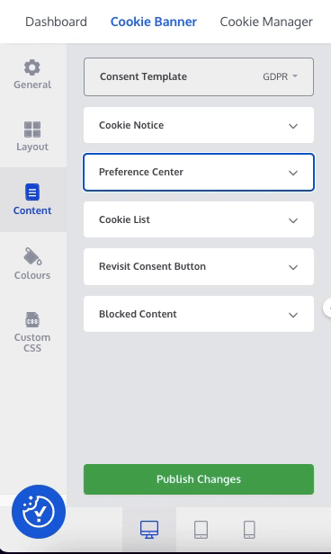 Customization of Cookie Banner - CookieYes WebApp