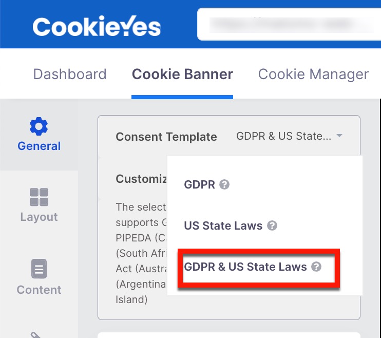How Does the GDPR-US Laws Template Work? - CookieYes