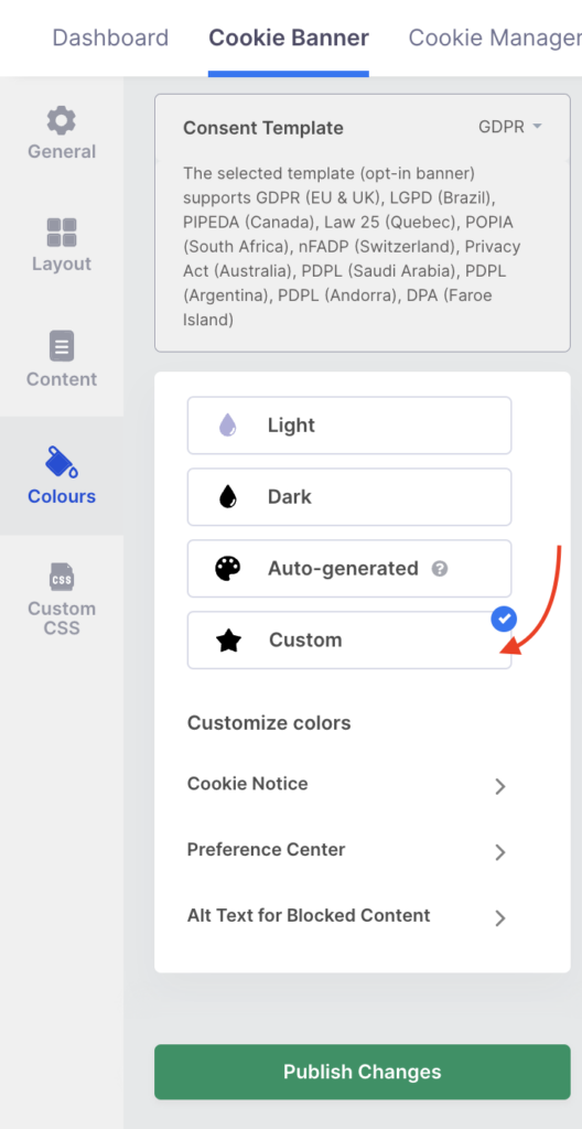 Can I customize the appearance of the cookie consent banner to match my ...