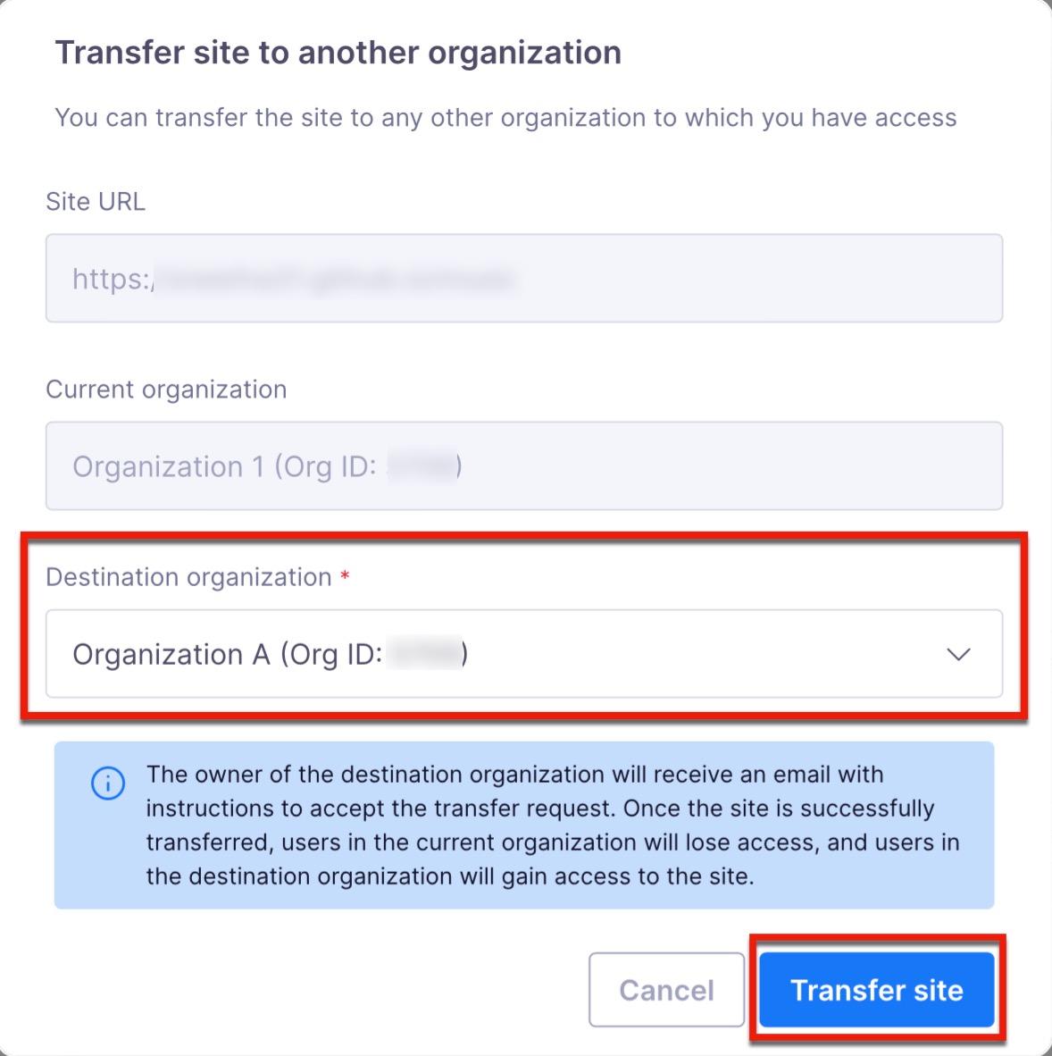 How to Transfer a Site? - CookieYes