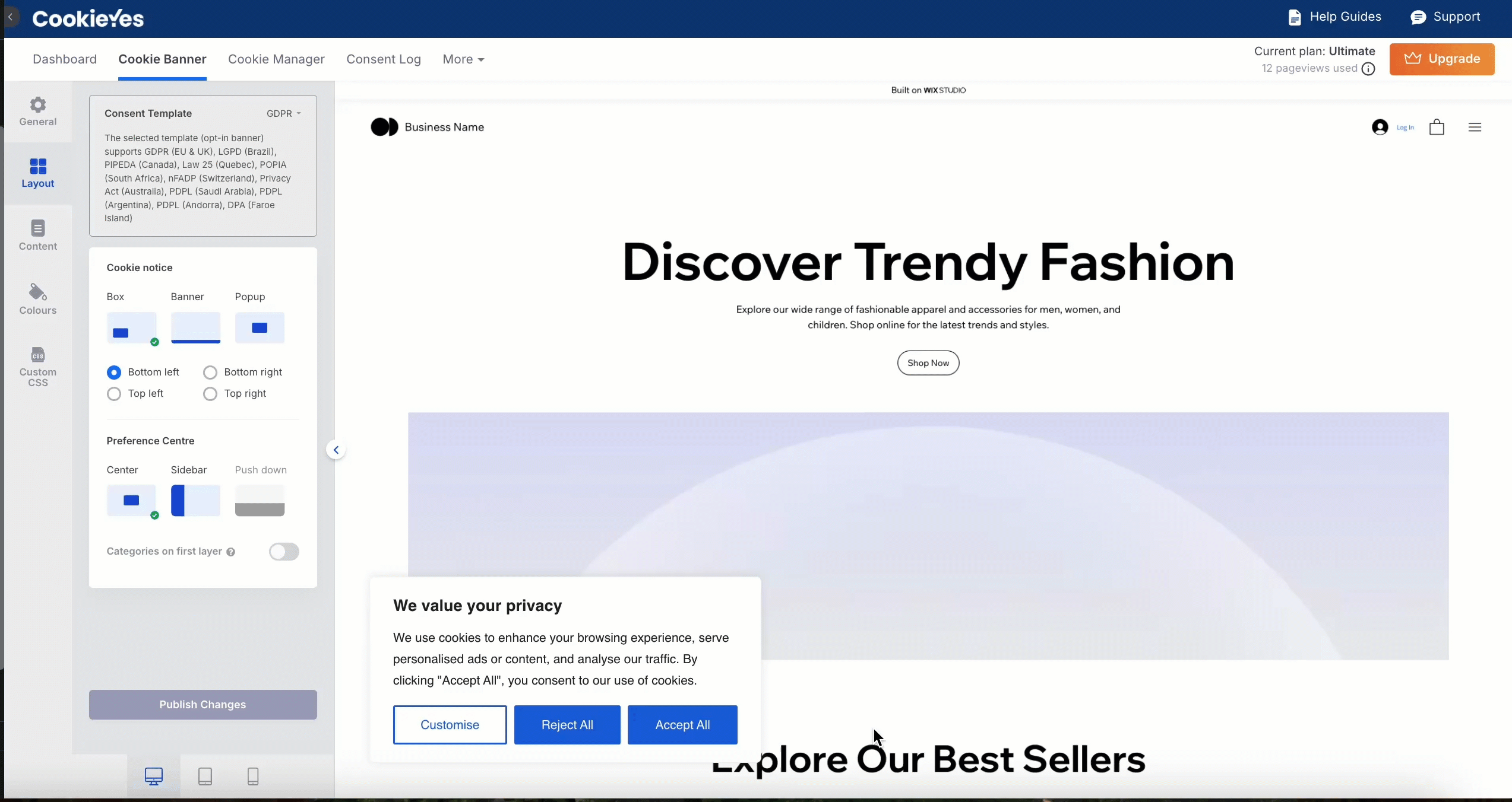 Setup Guide for CookieYes App on Wix Platform - CookieYes