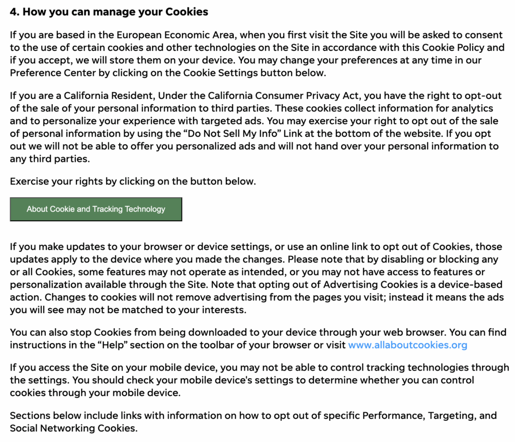 5 Cookie Policy Examples for Websites (GDPR & CCPA Compliance Guide ...